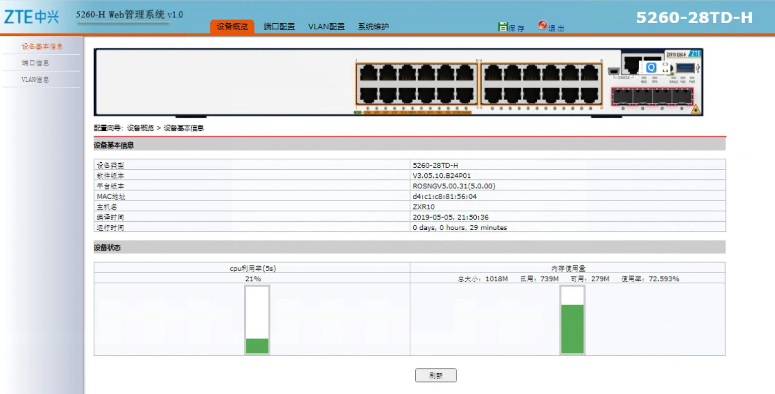中兴ZXR10 5系列交换机配置用户开启WEB管理功能-未来往事