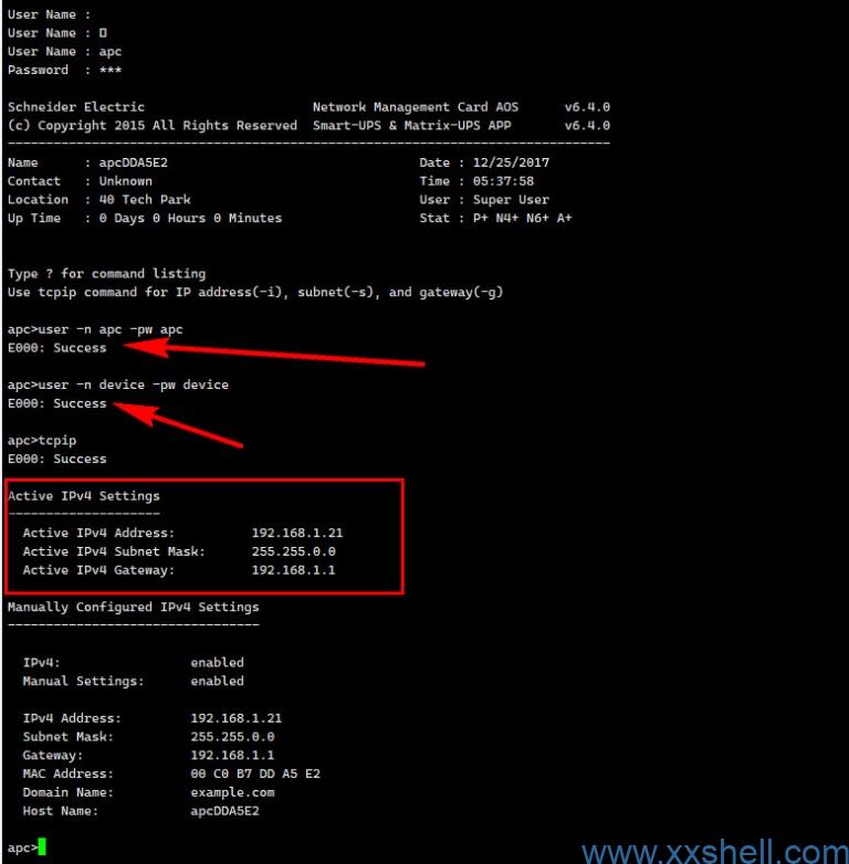 施耐德 APC UPS管理卡管理员密码重置-未来往事